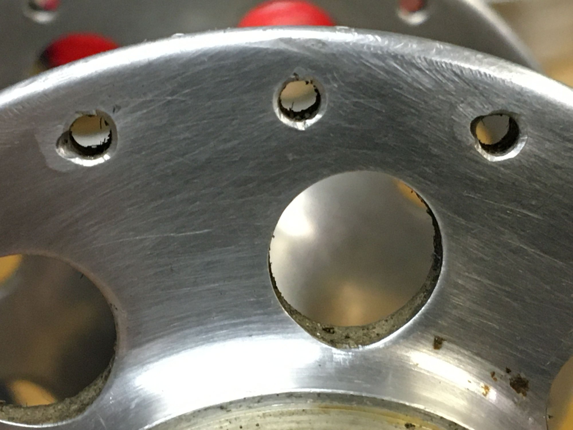 Cleaning up old hub flange before new wheel build - Bike Forums