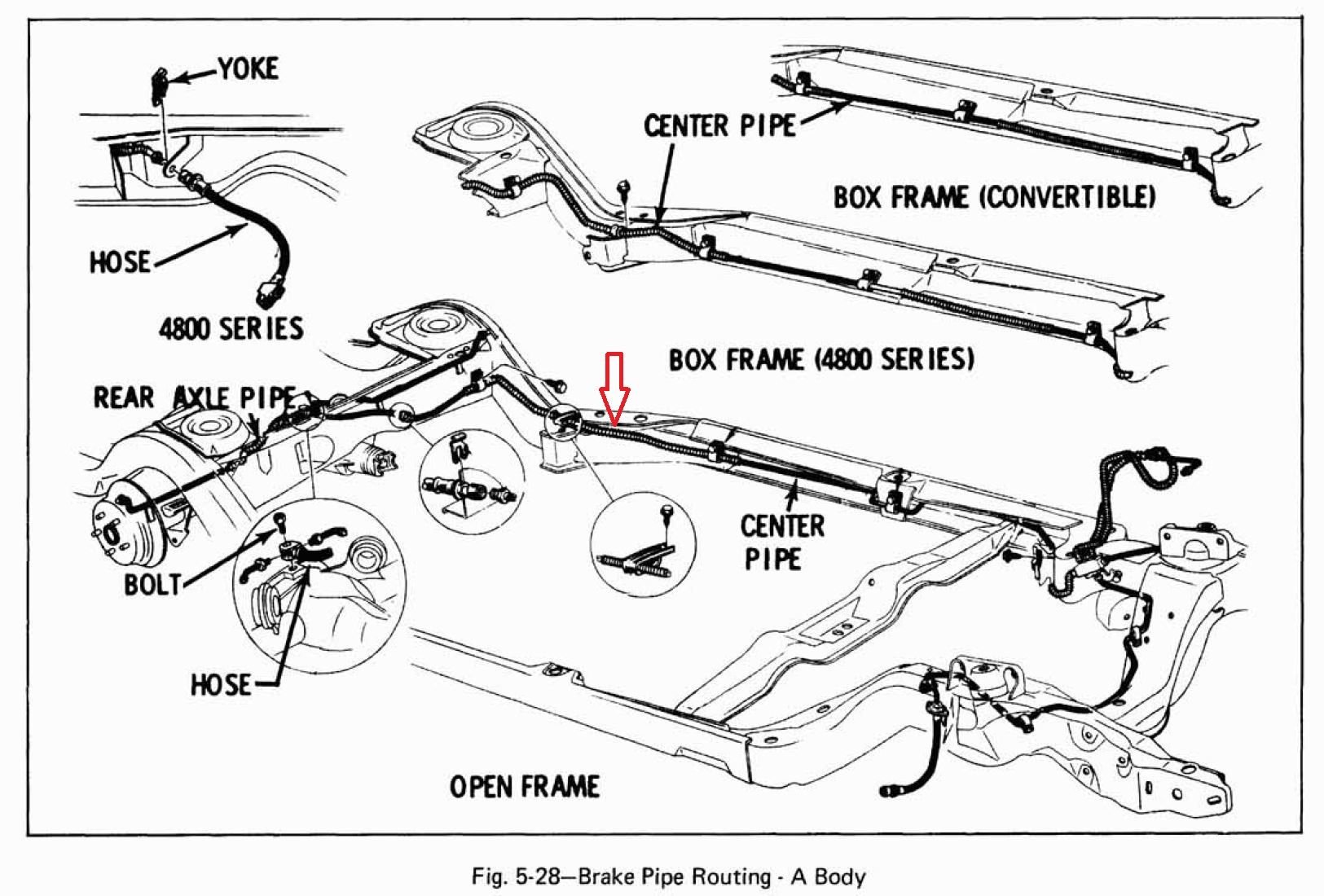 Diagram Of Front Brake System For 1971 Chevy Van Camaro Gto