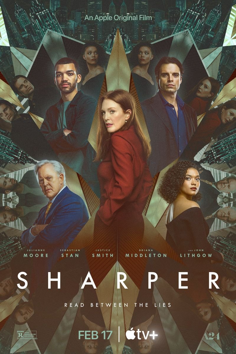 Sharper (2023, D: Caron) S: Moore, Stan, Lithgow, Smith, Middleton ...