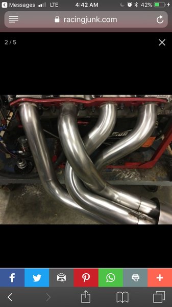 BBC stainless dragster altered headers Borla mufflers for Sale in ...