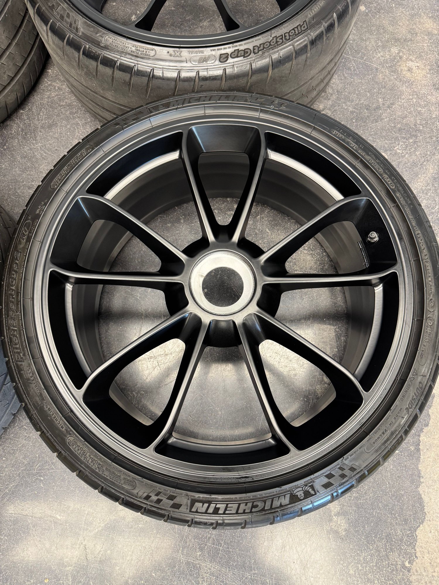 991 GT3 OEM Wheels in Satin Black with Cup 2 Tires - Rennlist - Porsche ...