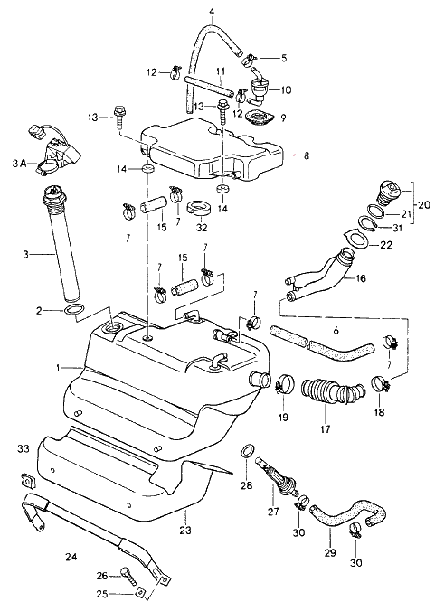 Exploded diagram of fuel tank and ancillaries - Rennlist - Porsche ...