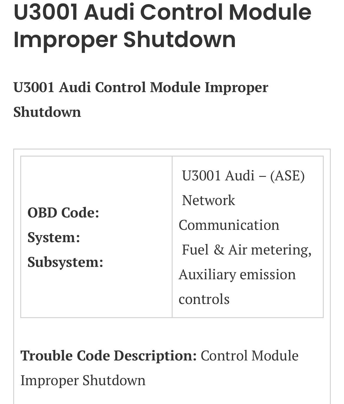 check engine light? - AudiWorld Forums