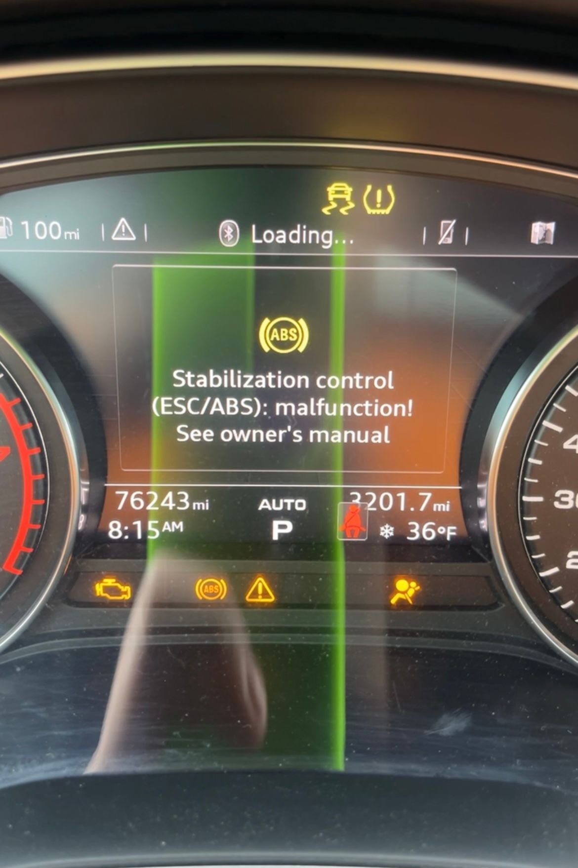 All warning/dash lights after starting - AudiWorld Forums