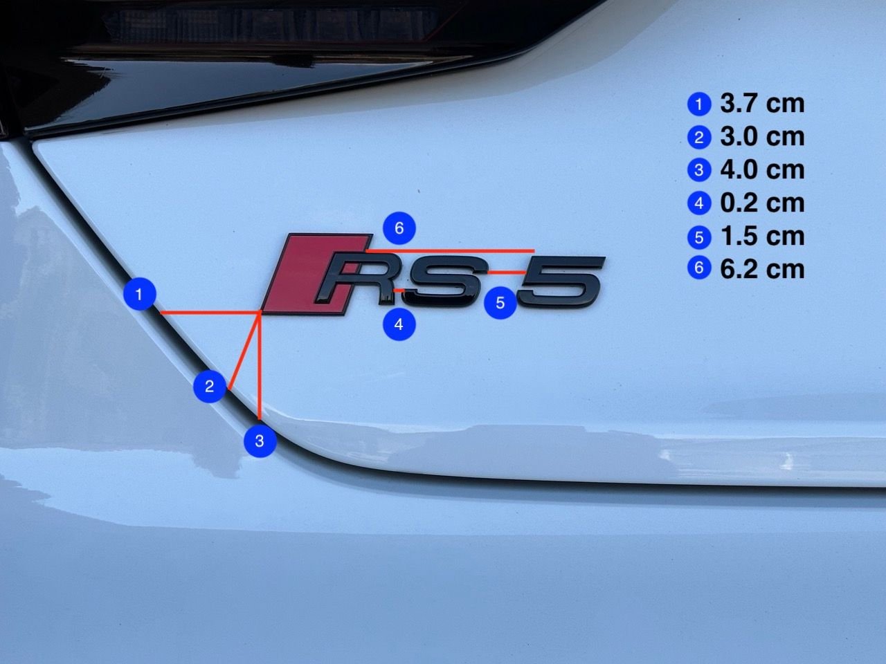 Rear RS5 Badge Template? - Page 2 - AudiWorld Forums