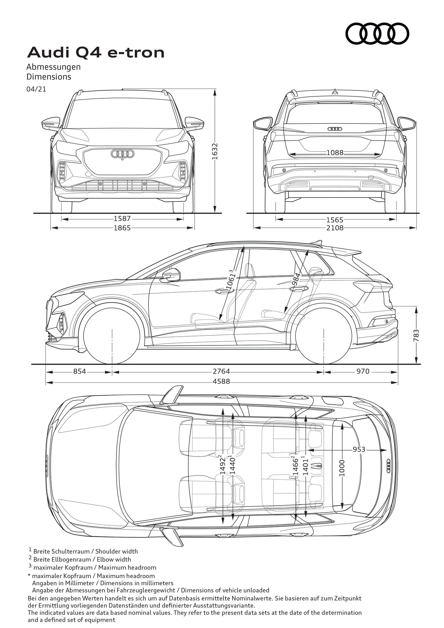 2023 Q4 Etron vs Q4 Etron Sportback Dimension - AudiWorld Forums