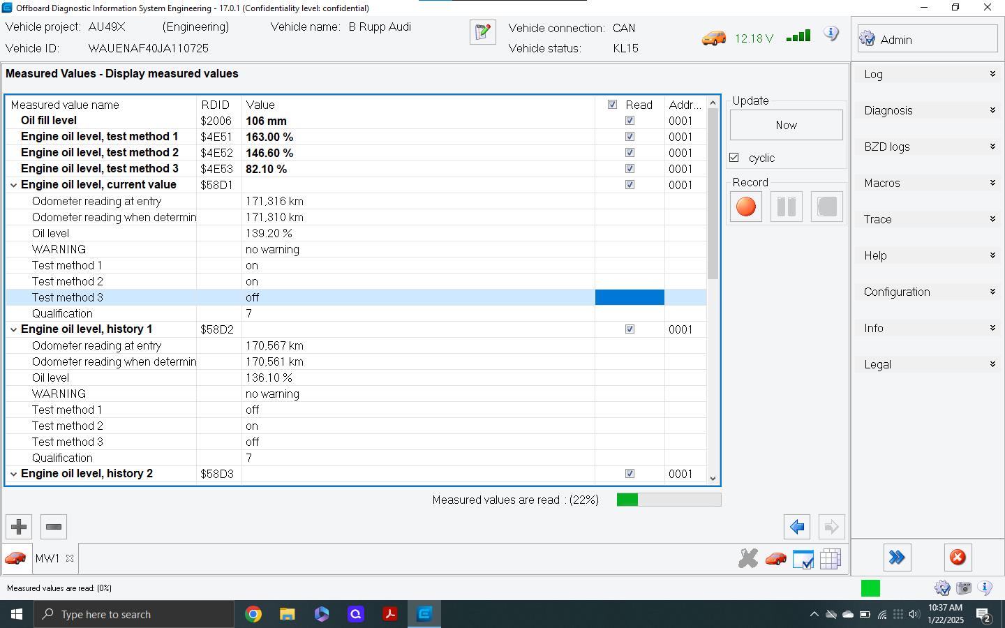 Oil level 163%?? - Page 2 - AudiWorld Forums