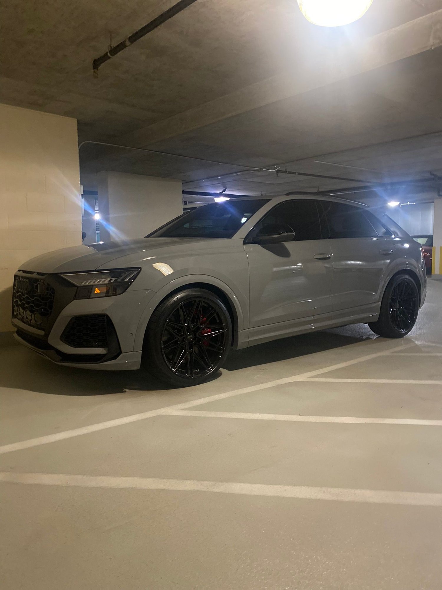 Finally got her all done! 22 RS Q8 wheels, lowered, tune, downpipes ...