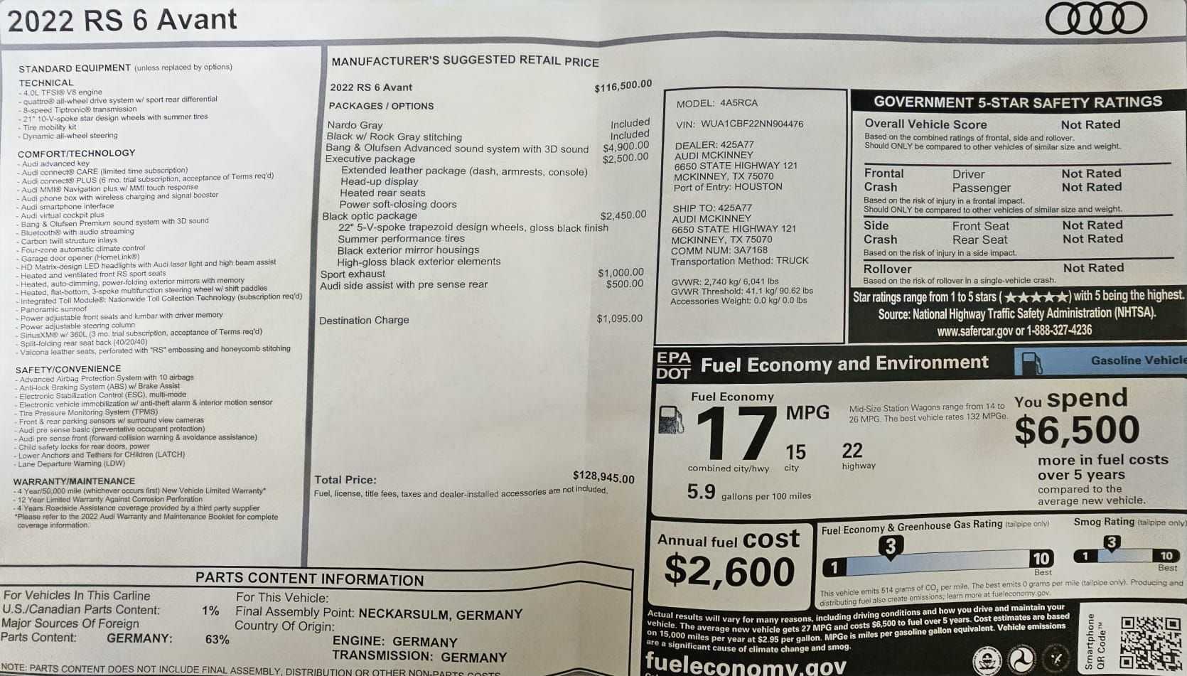 Selling my RS6 - AudiWorld Forums