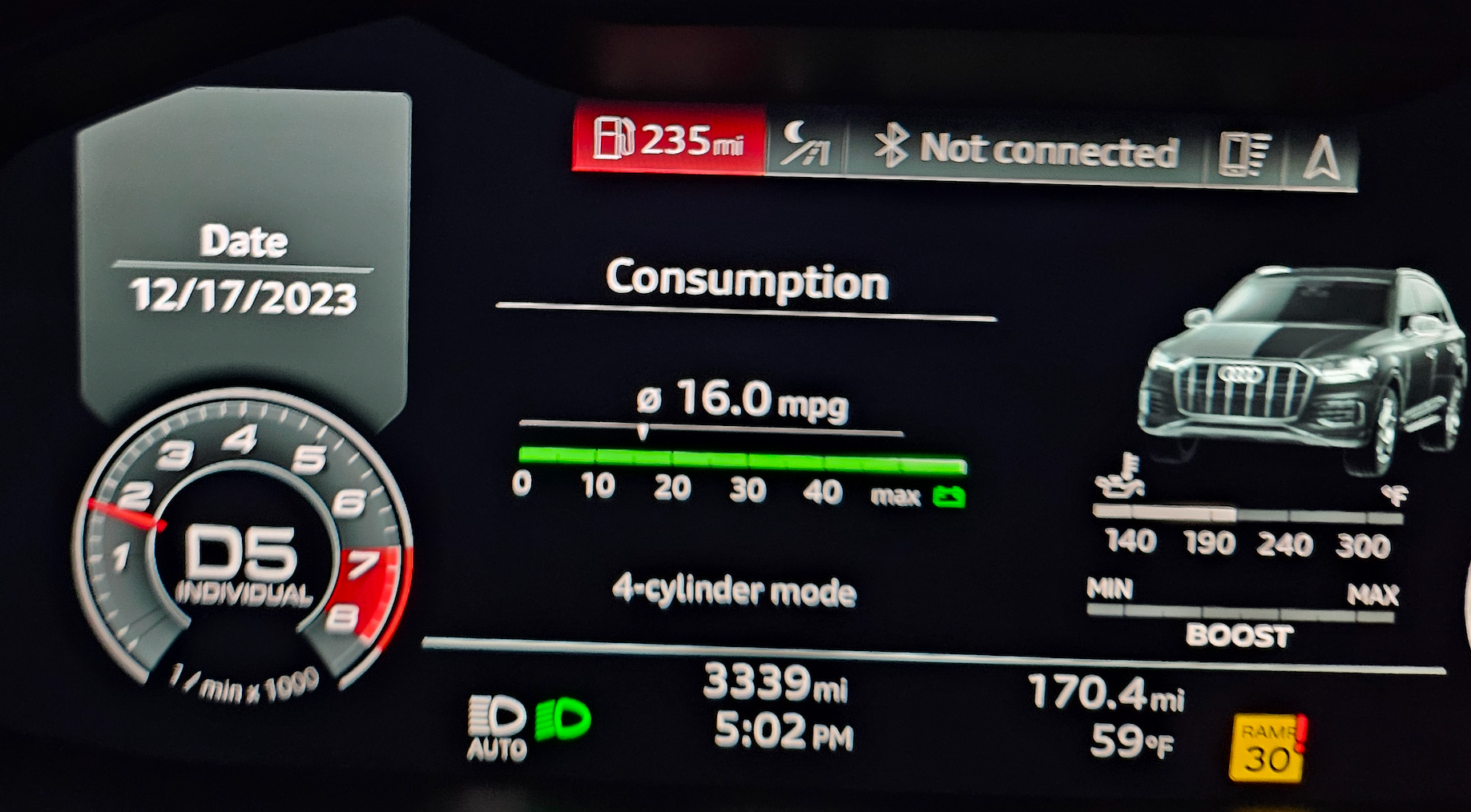 Sq7 force 4 cylinder mode - AudiWorld Forums