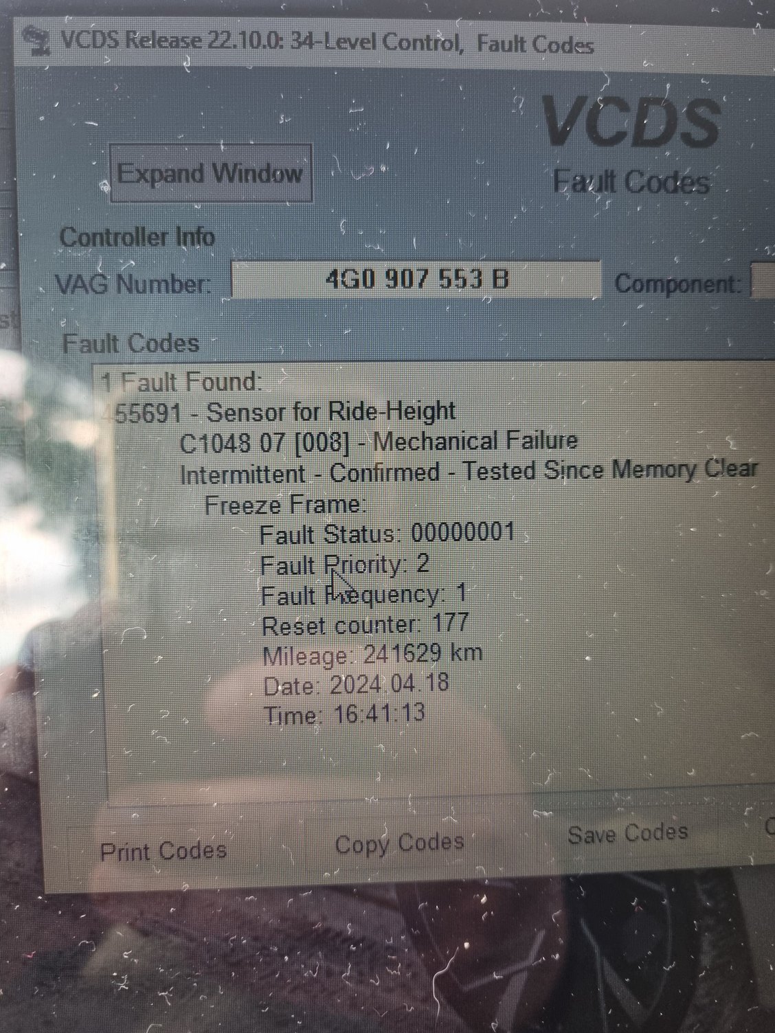 Leveling Sensor Mechanical Failure Codes - Page 2 - AudiWorld Forums