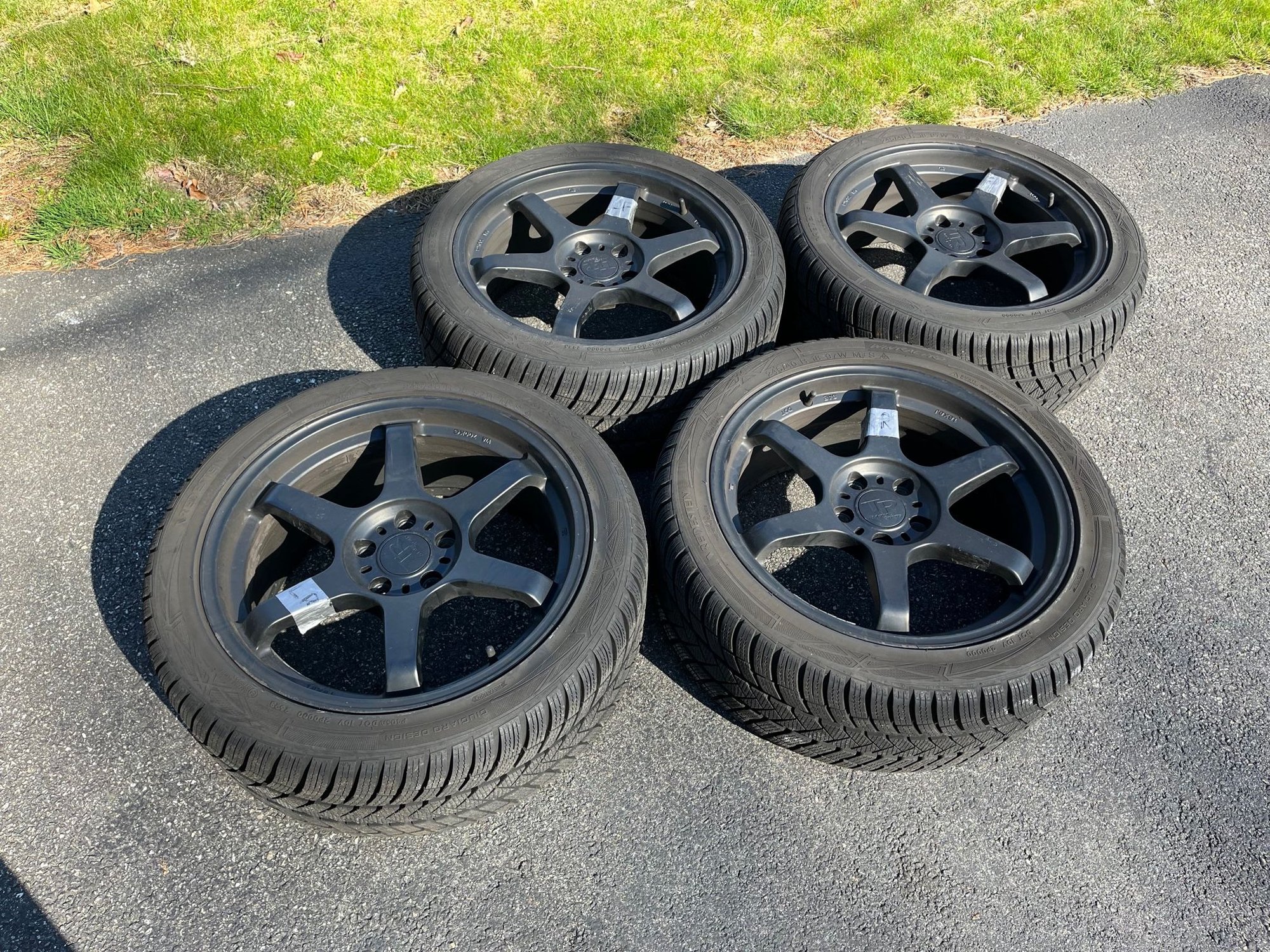 $800 Full Winter set 18x8 TRMotorsport C4 Black w/ 245/40R18 Vredestein ...