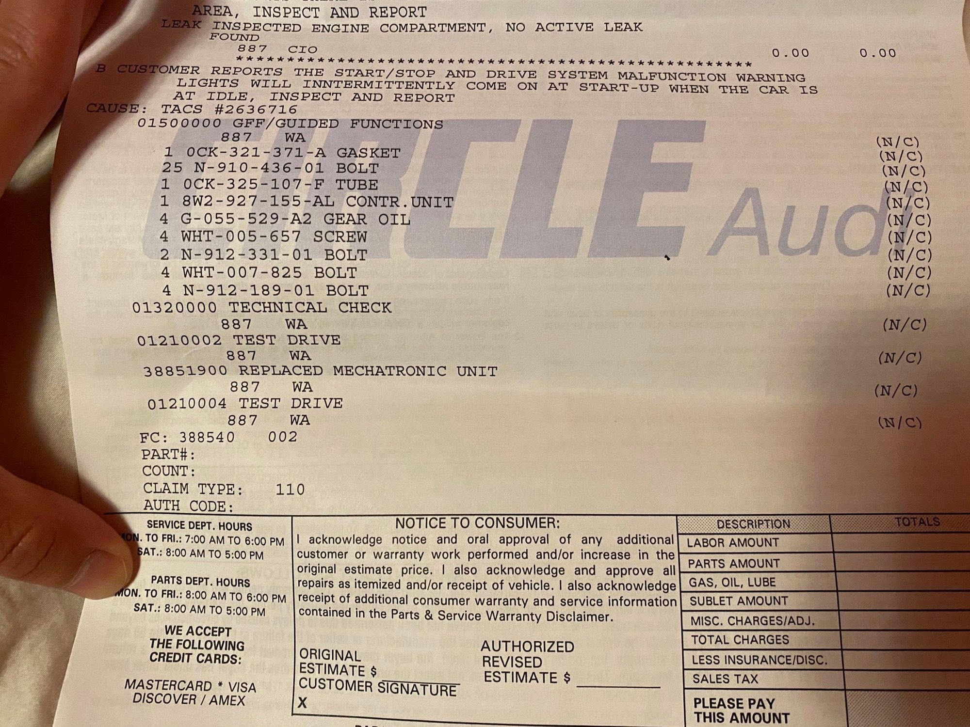 Auto Start stop Malfunction - AudiWorld Forums