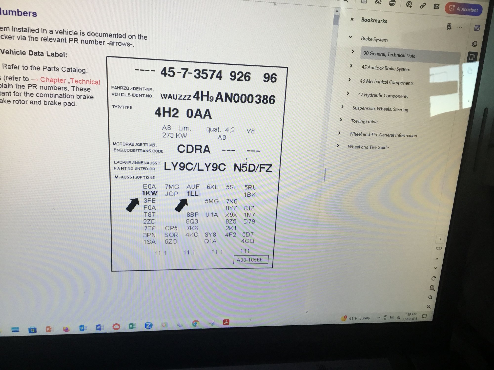Vehicle Data Sticker - AudiWorld Forums