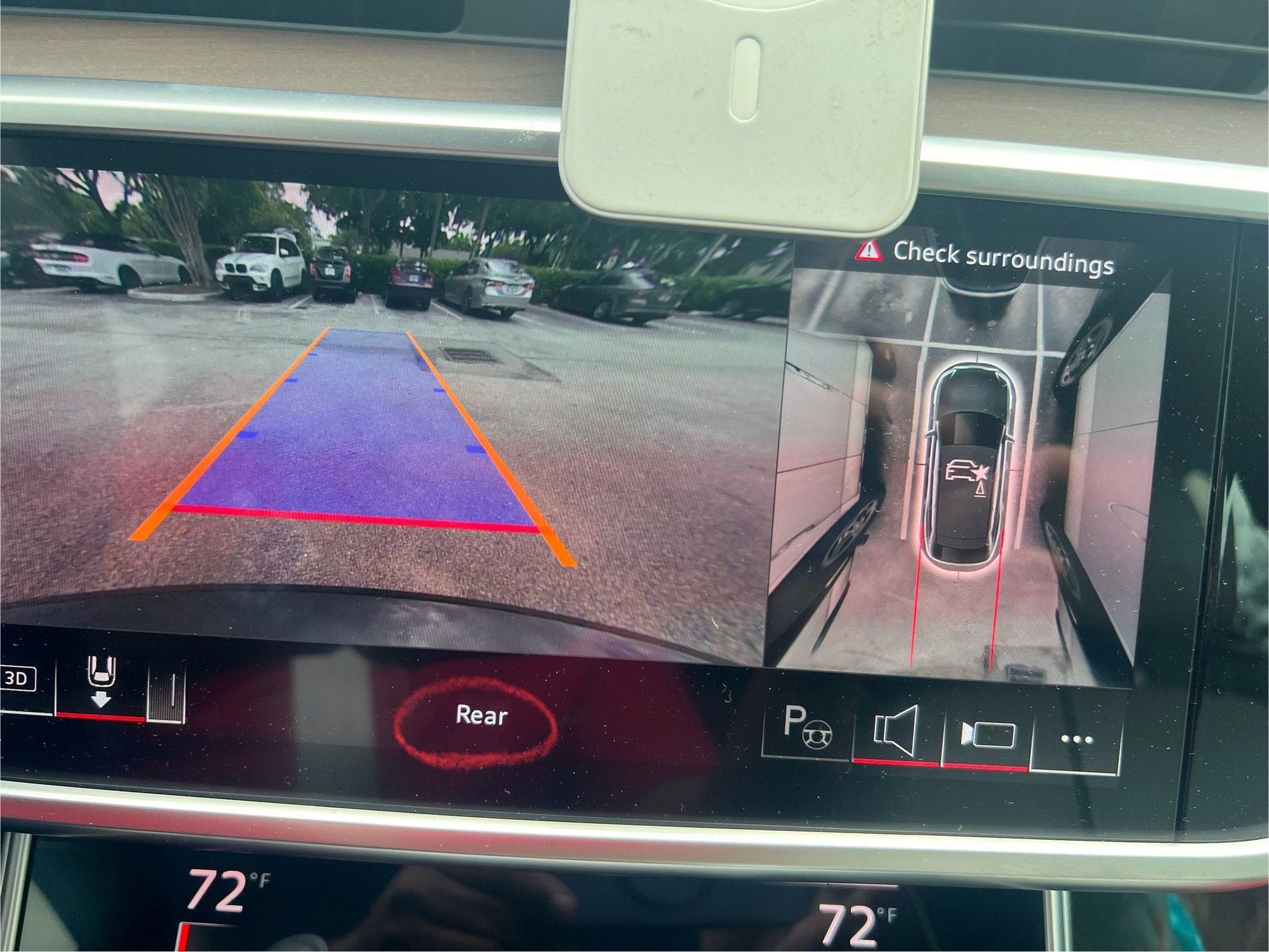 Overhead cam view as default setting when parkin - AudiWorld Forums