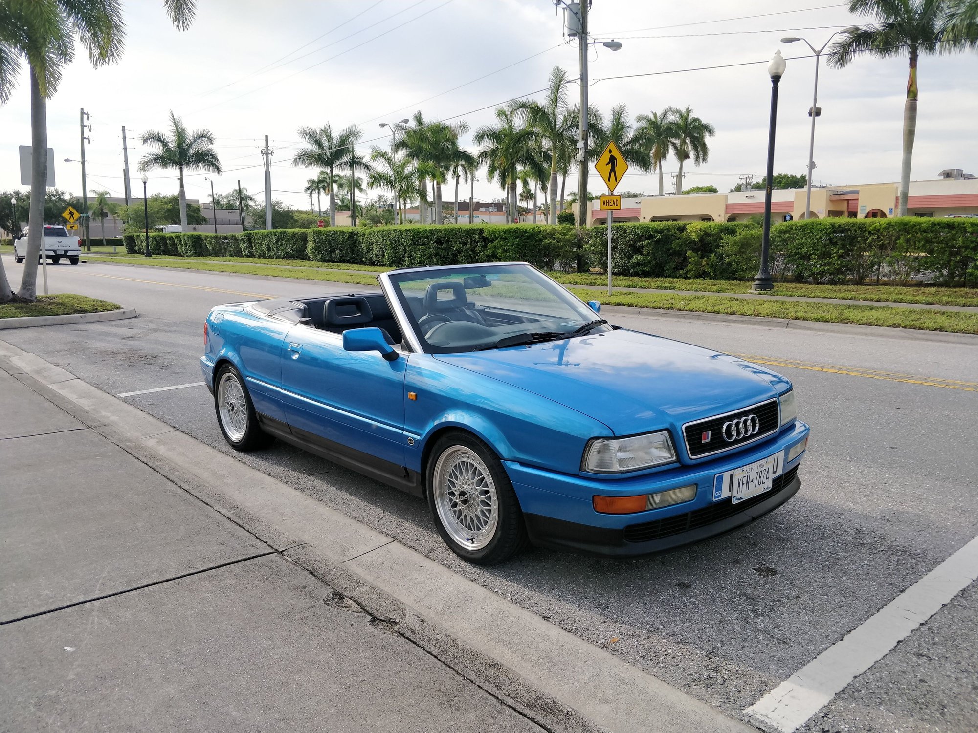 RARE! Right Hand Drive 1995 Audi 80 Cabriolet in King Fisher Blue ...