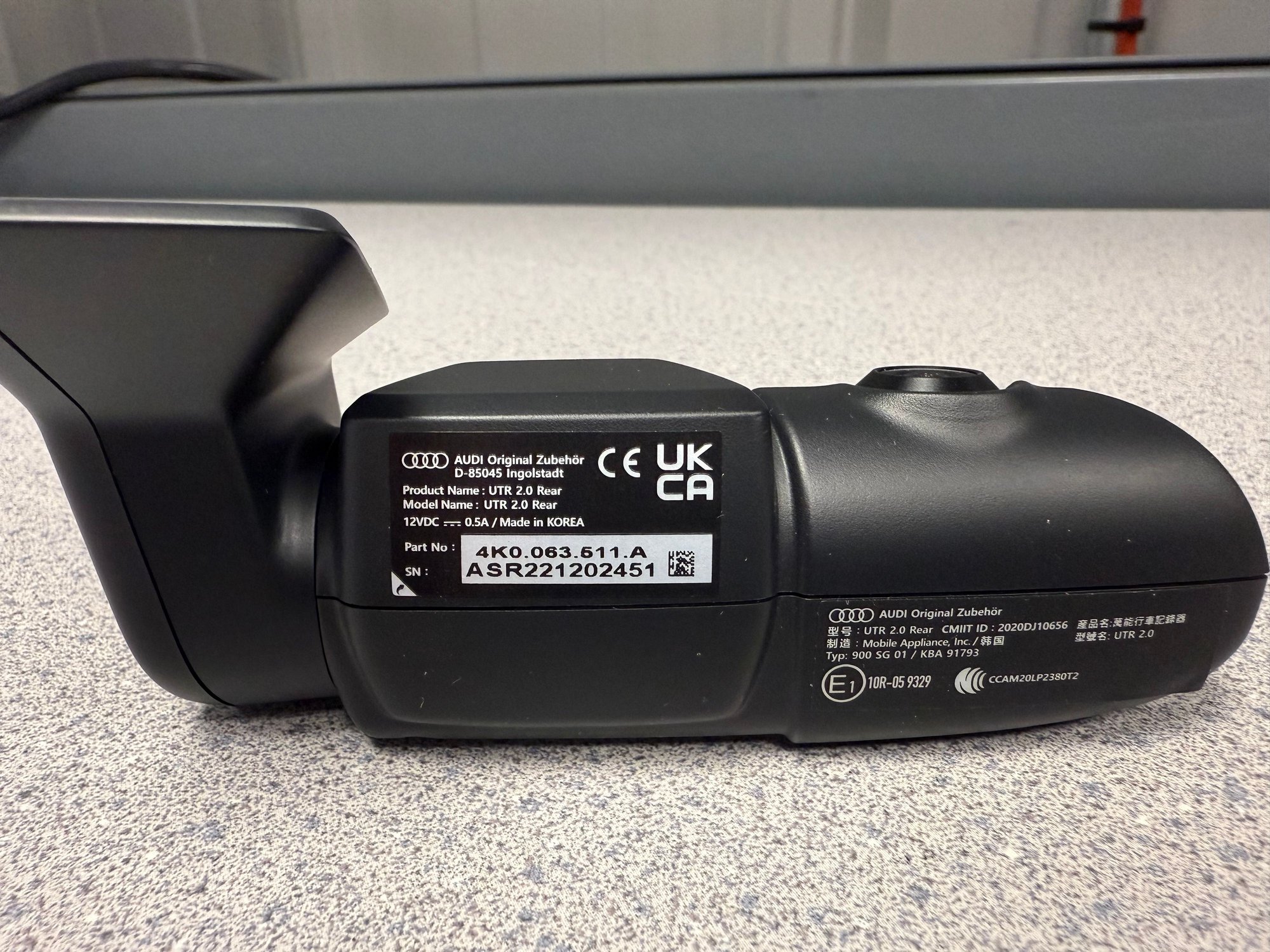 Audi UTR 2.0 video recorder. Dash Cam. - AudiWorld Forums