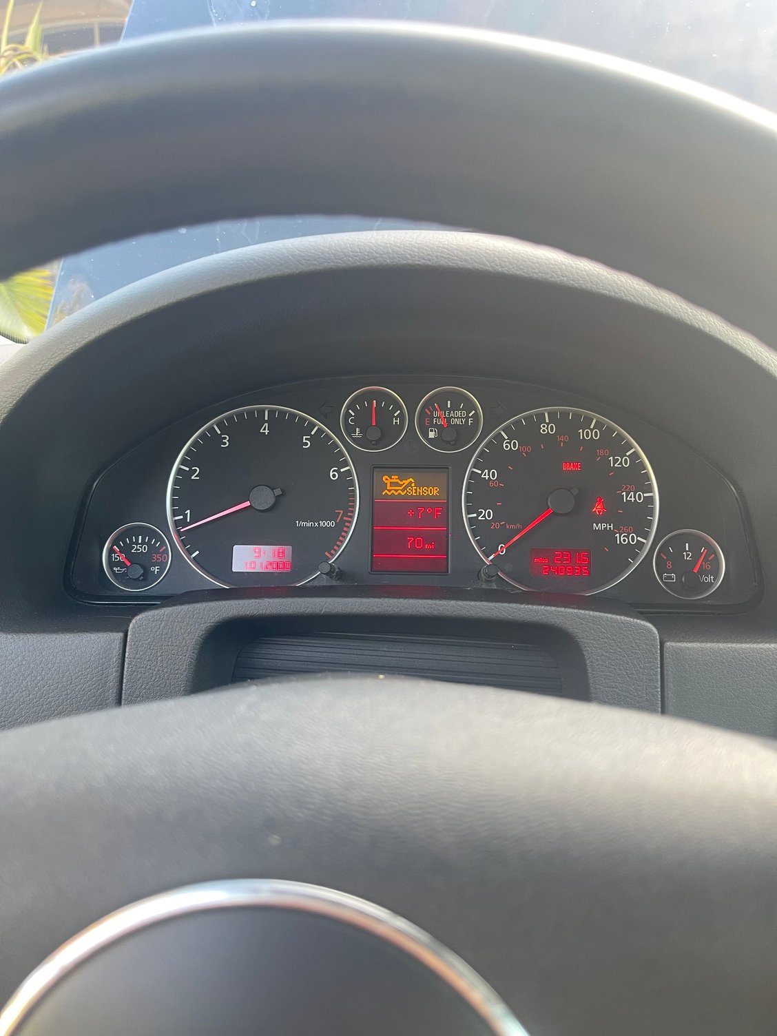 Climate Control Panel, Oil Temp and Ambient sensors gone - AudiWorld Forums