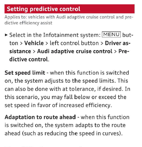 Speed Limit Detection - AudiWorld Forums
