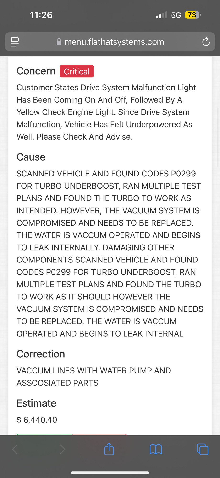 Drive System Error message - AudiWorld Forums