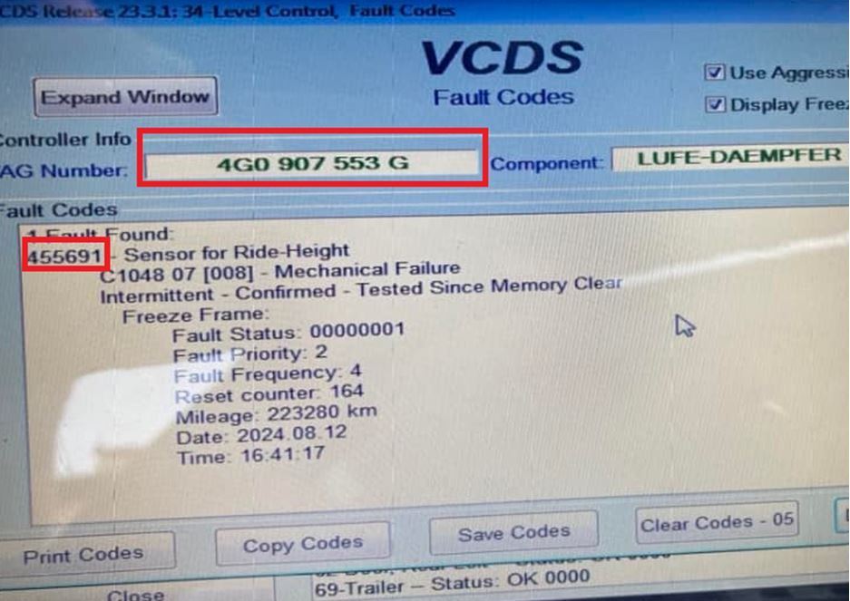 Leveling Sensor Mechanical Failure Codes - Page 3 - AudiWorld Forums