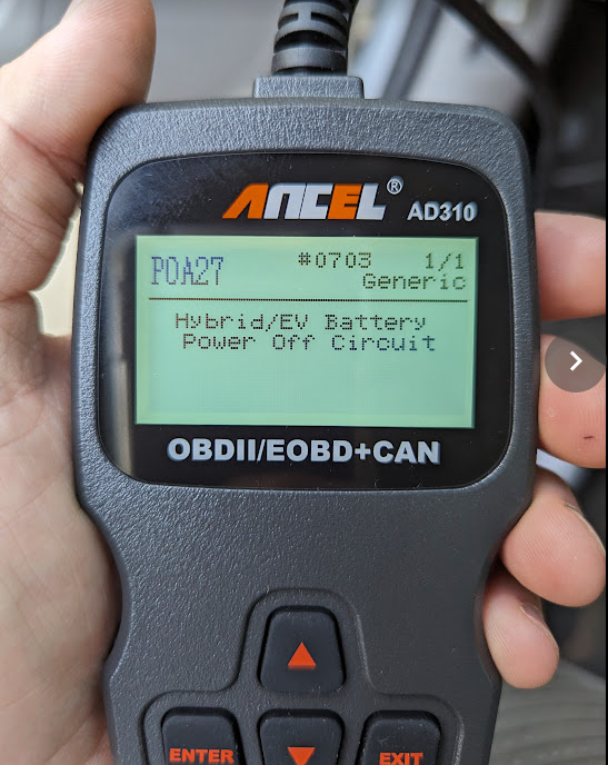 2012 Honda Civic Hybrid P0A27 IMA failure | 8th Generation Honda Civic ...