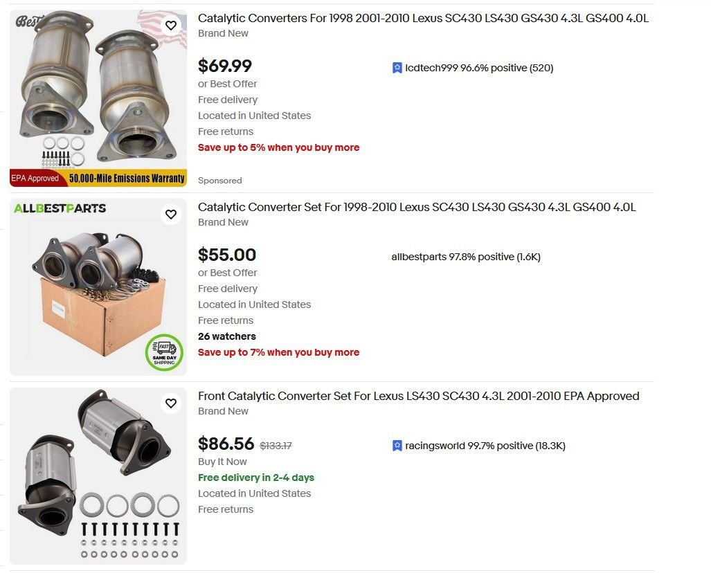 PO430 and PO420 codes consistently for last year - ClubLexus - Lexus ...
