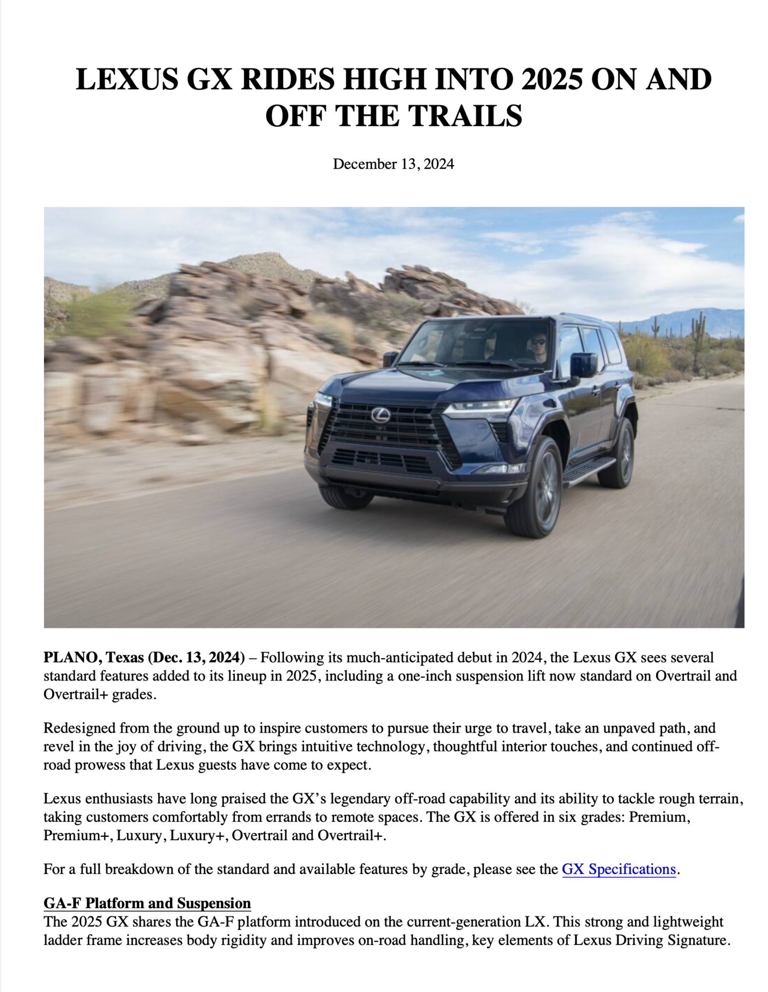 2025 GX 550 & Pricing | IH8MUD.com Forum | Toyota, Lexus & Off-Road Community Discussions