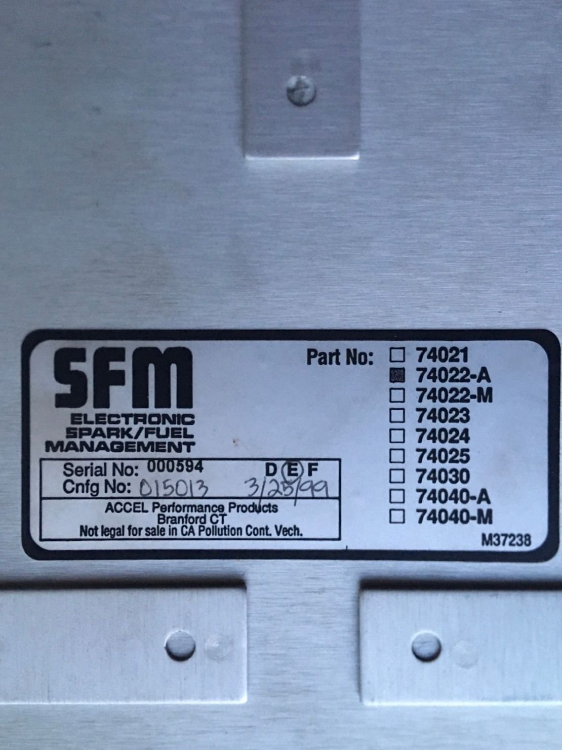 WTB (Want To Buy) Searching for ACCEL DFI Gen 6 74022A ECU ...