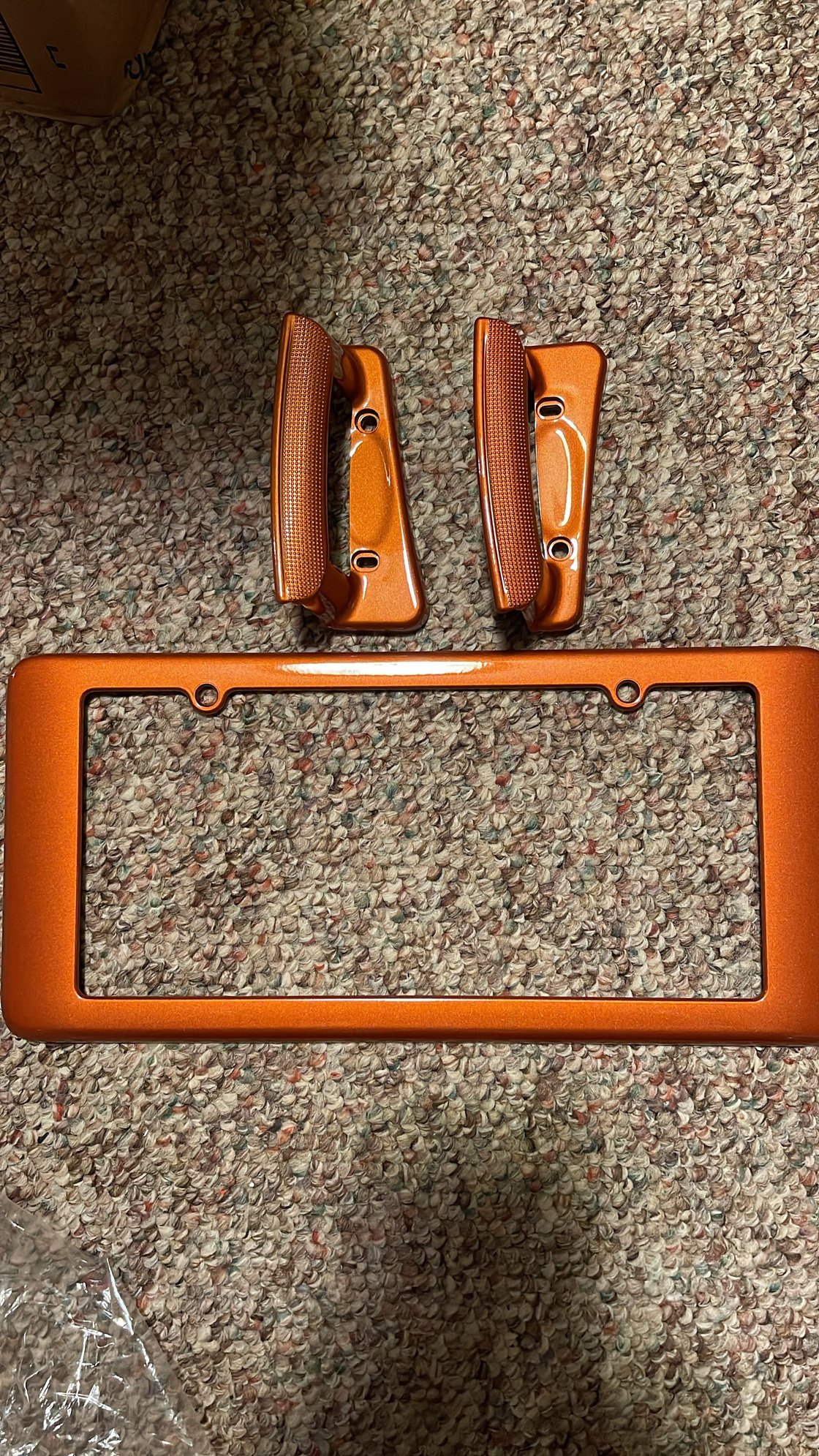 FS (For Sale) Atomic orange rear license plate frame gm nos ...