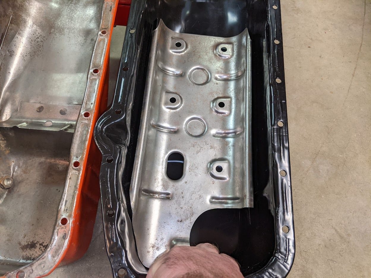 FS (For Sale) SOLD Chevy Performance SBC Z/28-style Oil Pan, Windage ...