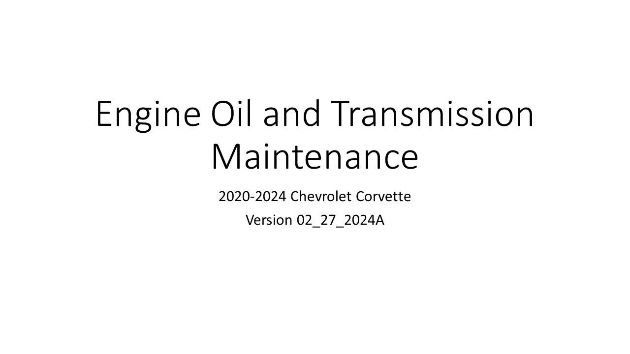 2022 C8 Transmission Service - CorvetteForum - Chevrolet Corvette Forum ...