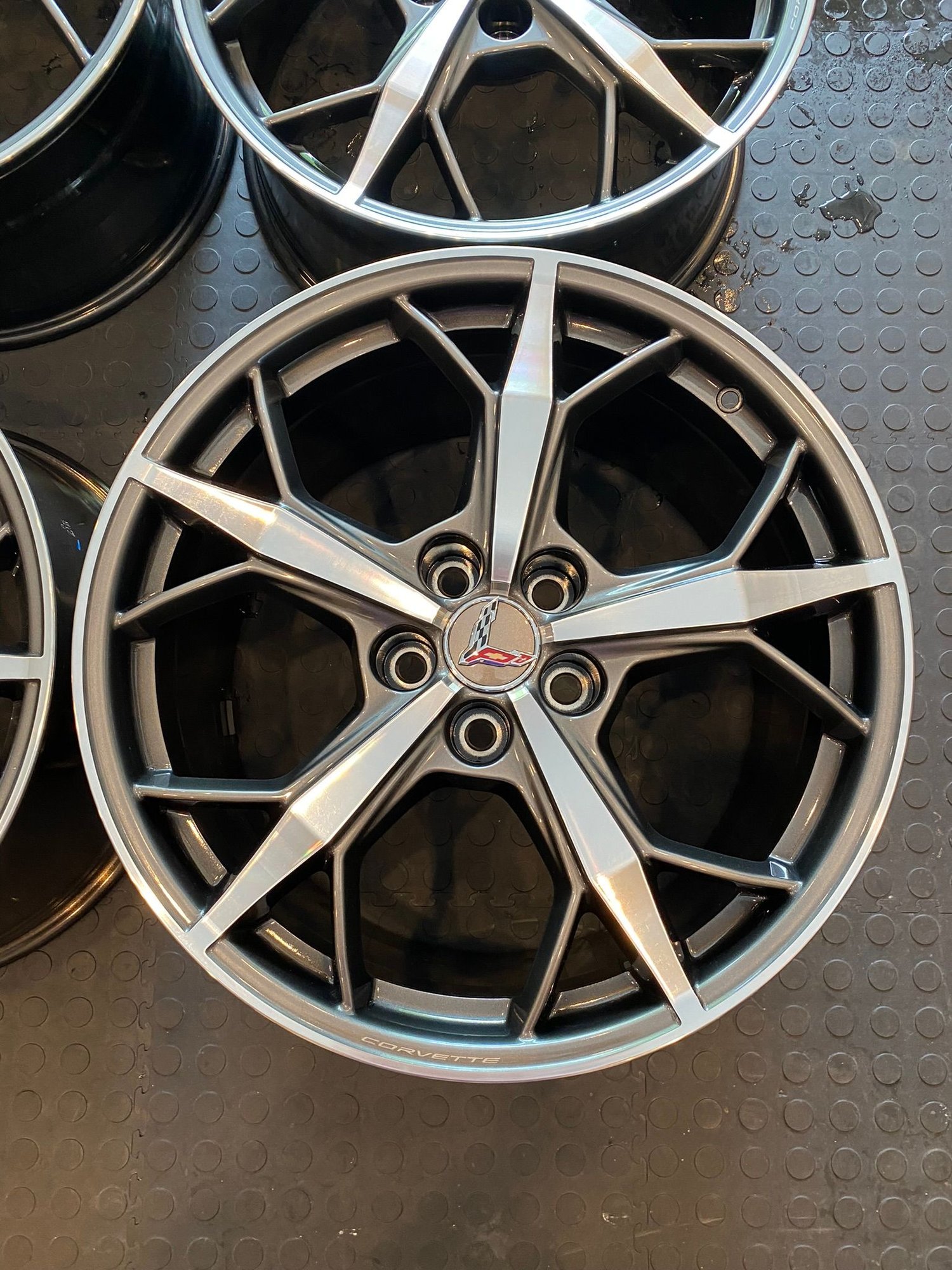FS (For Sale) Spectra Gray Trident Wheels (2023) - CorvetteForum ...