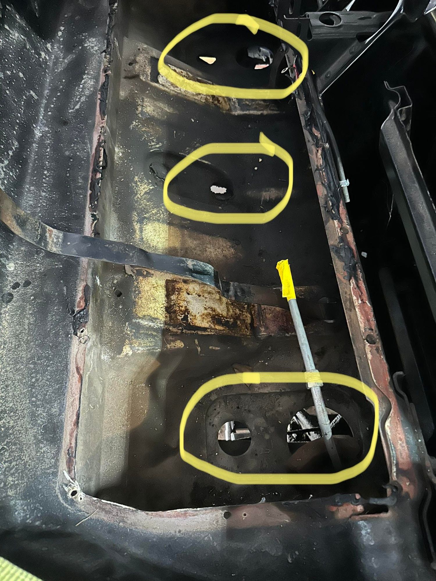 Large holes in body under fuel tank? - CorvetteForum - Chevrolet ...