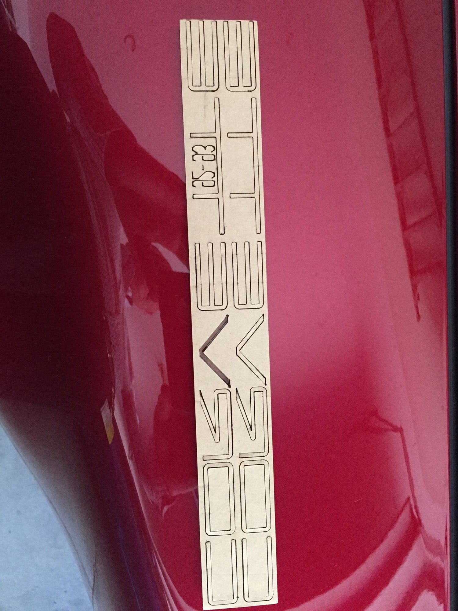1992 - 1993 C4 Corvette Fuel Rail Lettering Kit (Red) - CorvetteForum ...