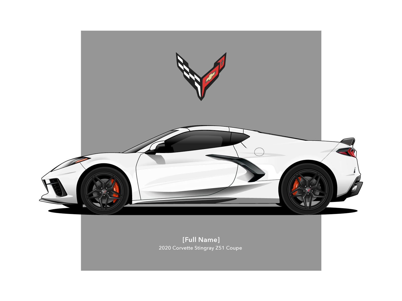 Cartoon of your C8 Corvette! Details & artwork inside - Monaco Auto ...