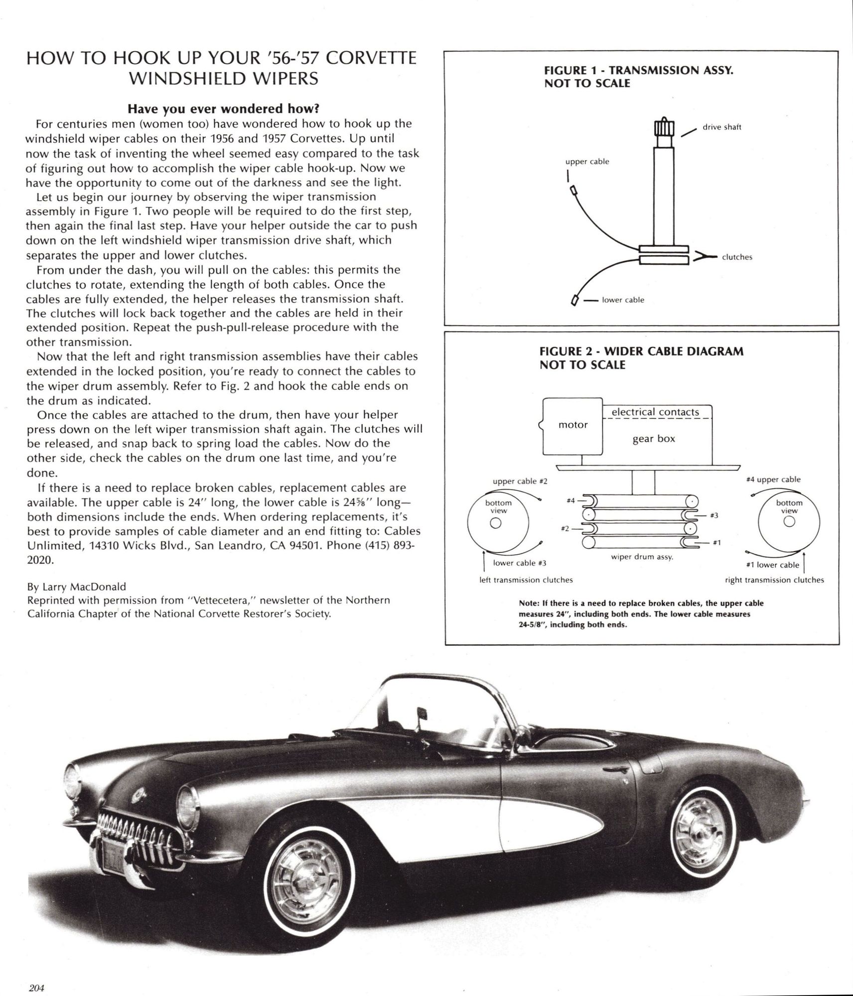 '57 wiper cable hookup - CorvetteForum - Chevrolet Corvette Forum ...