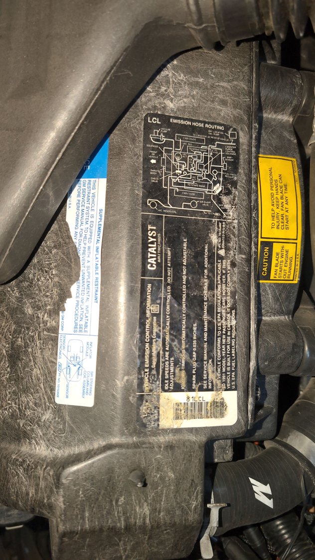 Under hood decals - CorvetteForum - Chevrolet Corvette Forum Discussion