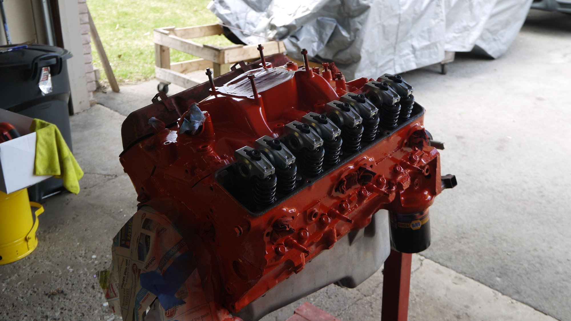 Finally got my rebuilt engine painted - CorvetteForum - Chevrolet ...