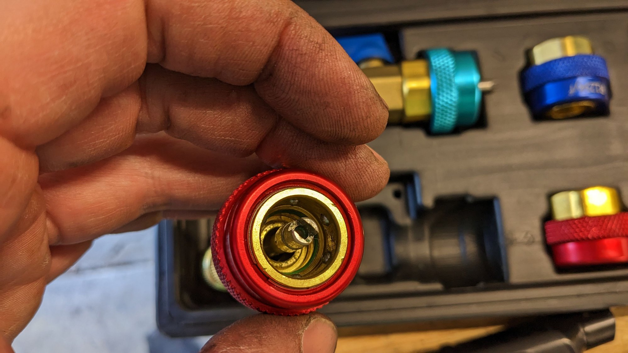 Unable to remove high side A/C valve core - CorvetteForum - Chevrolet ...