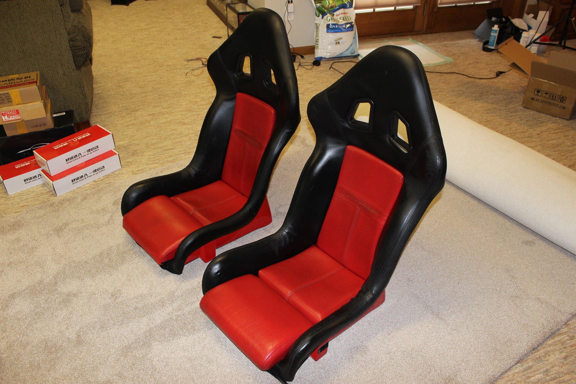 FS (For Sale) Used C6 Corvette Caravaggio Leather Race Seats RED ...