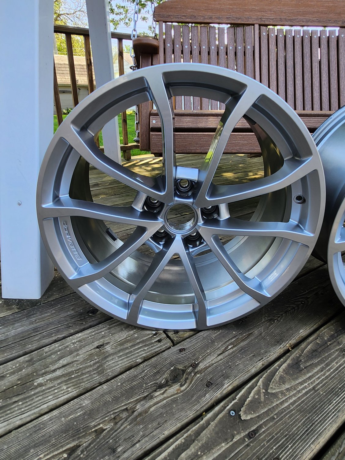 SOLD - 2019 Grand Sport Pearl Nickle wheels. - CorvetteForum ...