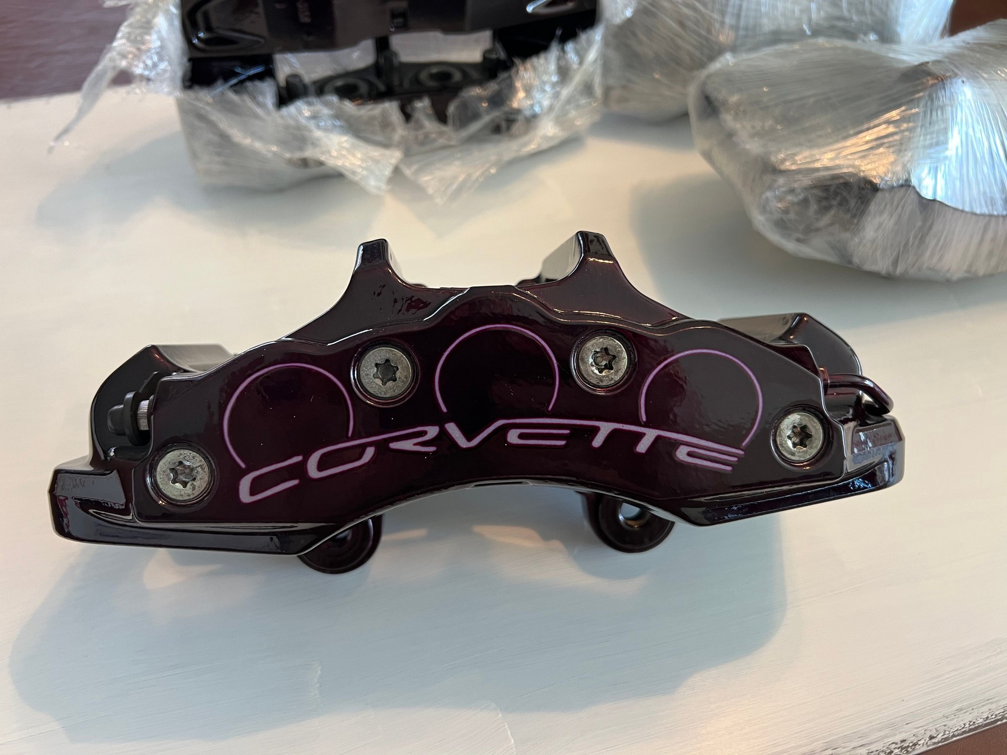 FS (For Sale) C6 GS / Z06 Re-Man Calipers, Dark Candy Red ...