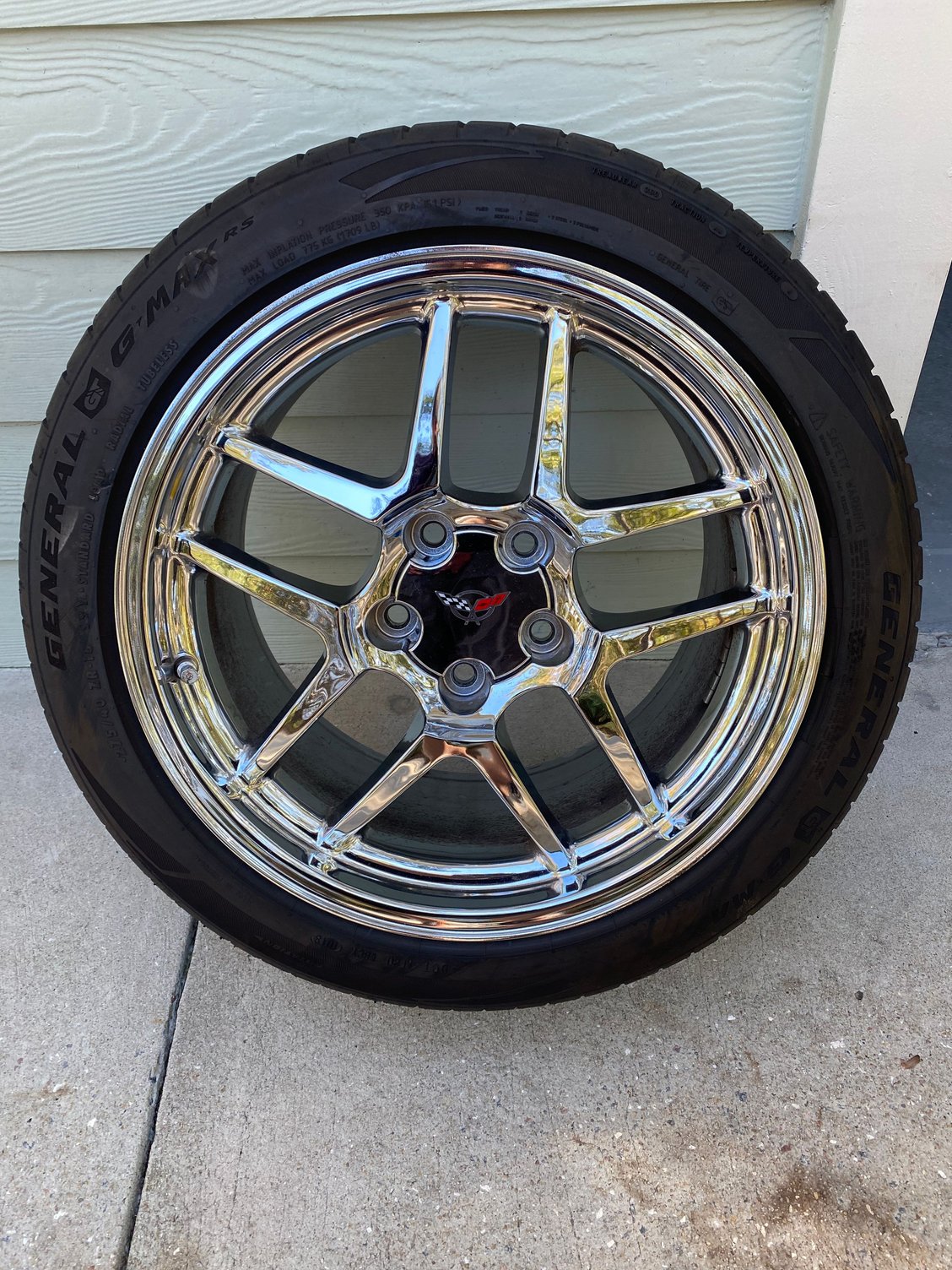 FS (For Sale) Chrome Z06 Staggered Wheel Set/ Like New Tires ...