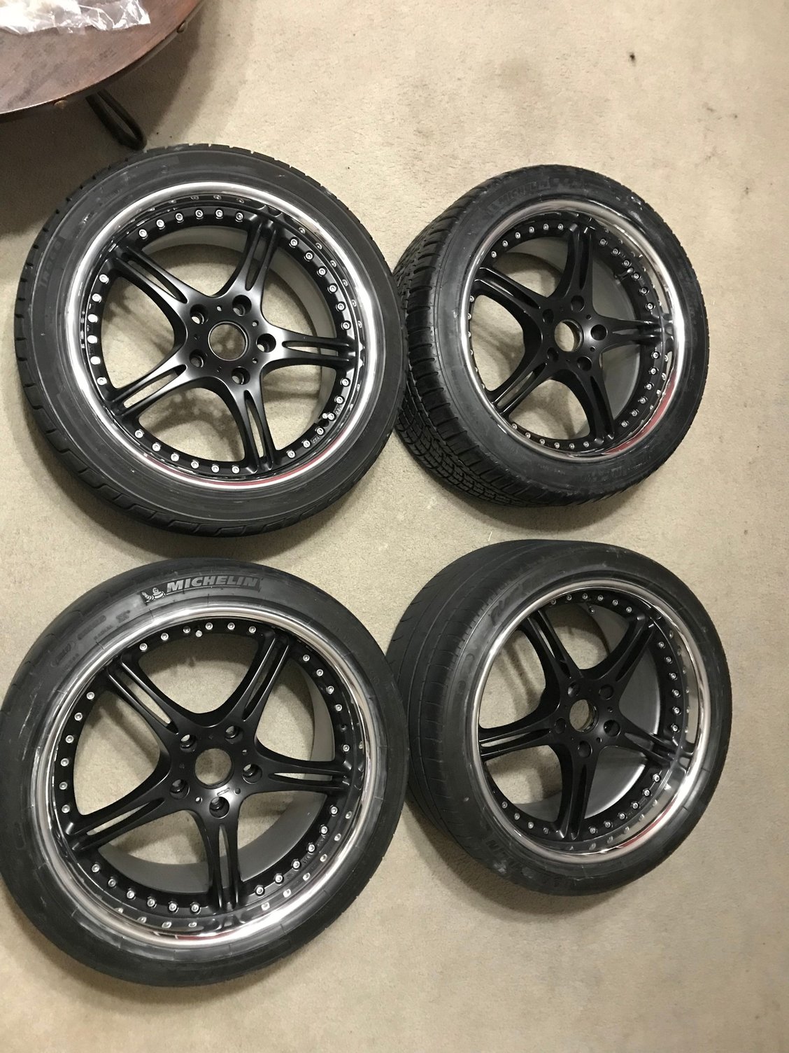 FS (For Sale) FS/FT : SSR GT3 3 Piece Wheels (18/19) Black face ...