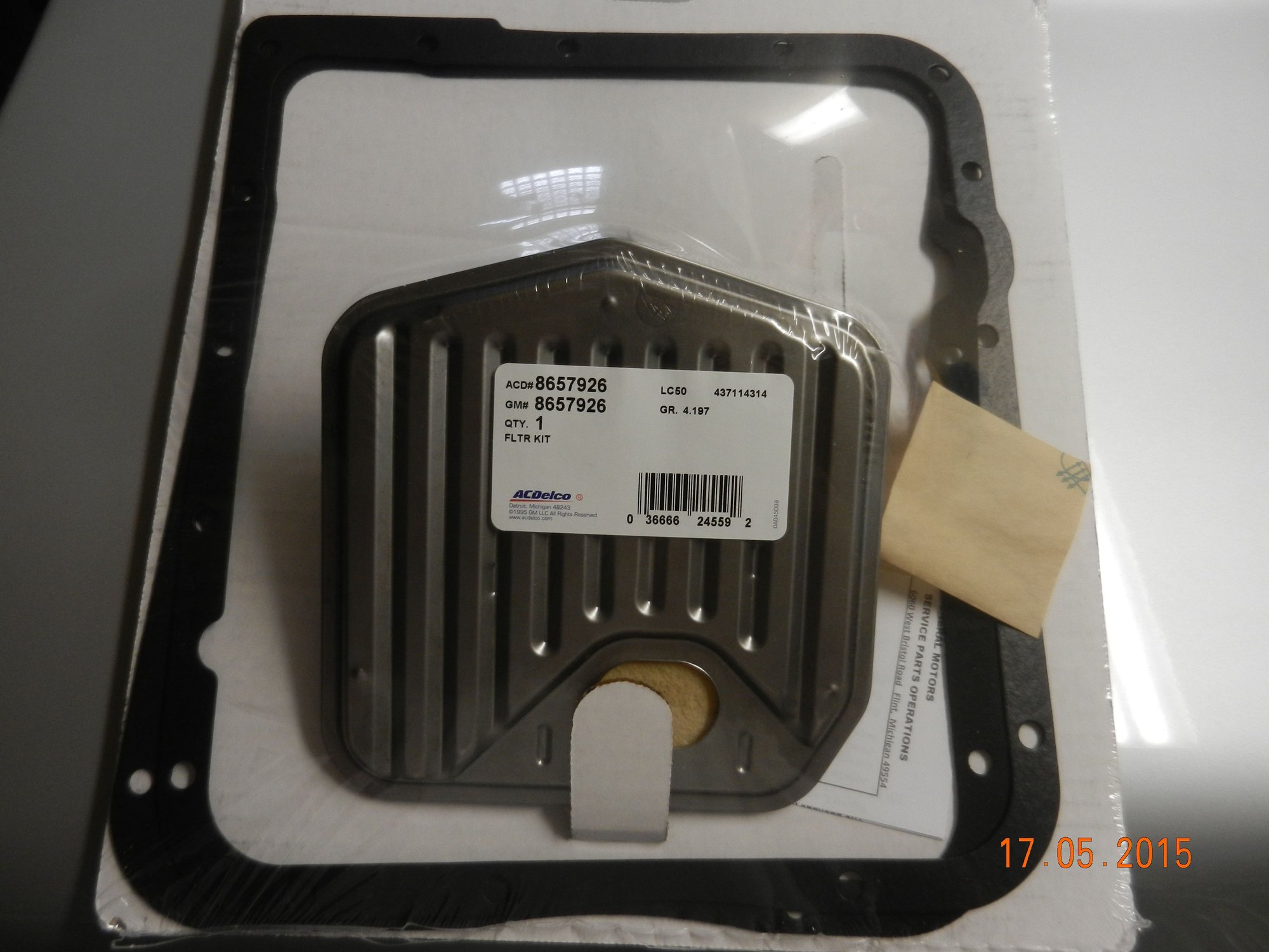 FYI - GM/Delco 700R4 filter service kit - CorvetteForum - Chevrolet ...
