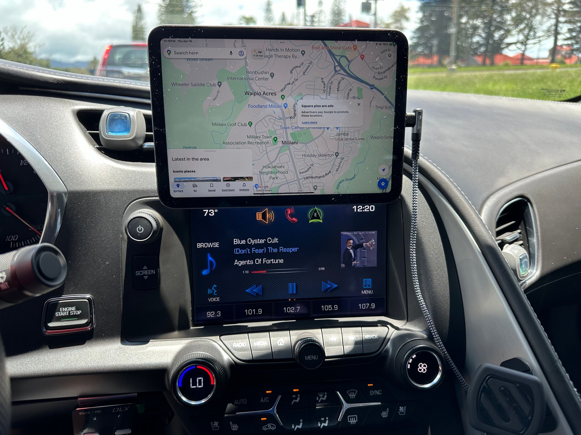 Poor man’s Apple car play - CorvetteForum - Chevrolet Corvette Forum ...