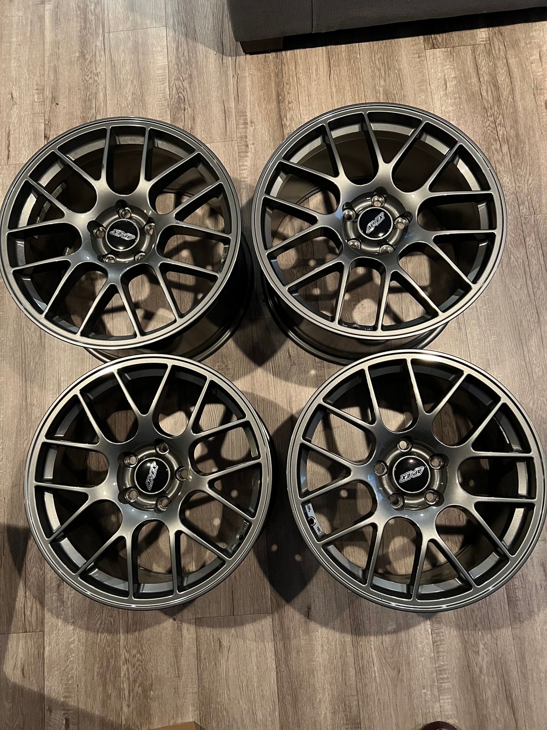 FS (For Sale) Apex EC-7 (4) wheel set in Anthracite, Corvette ...