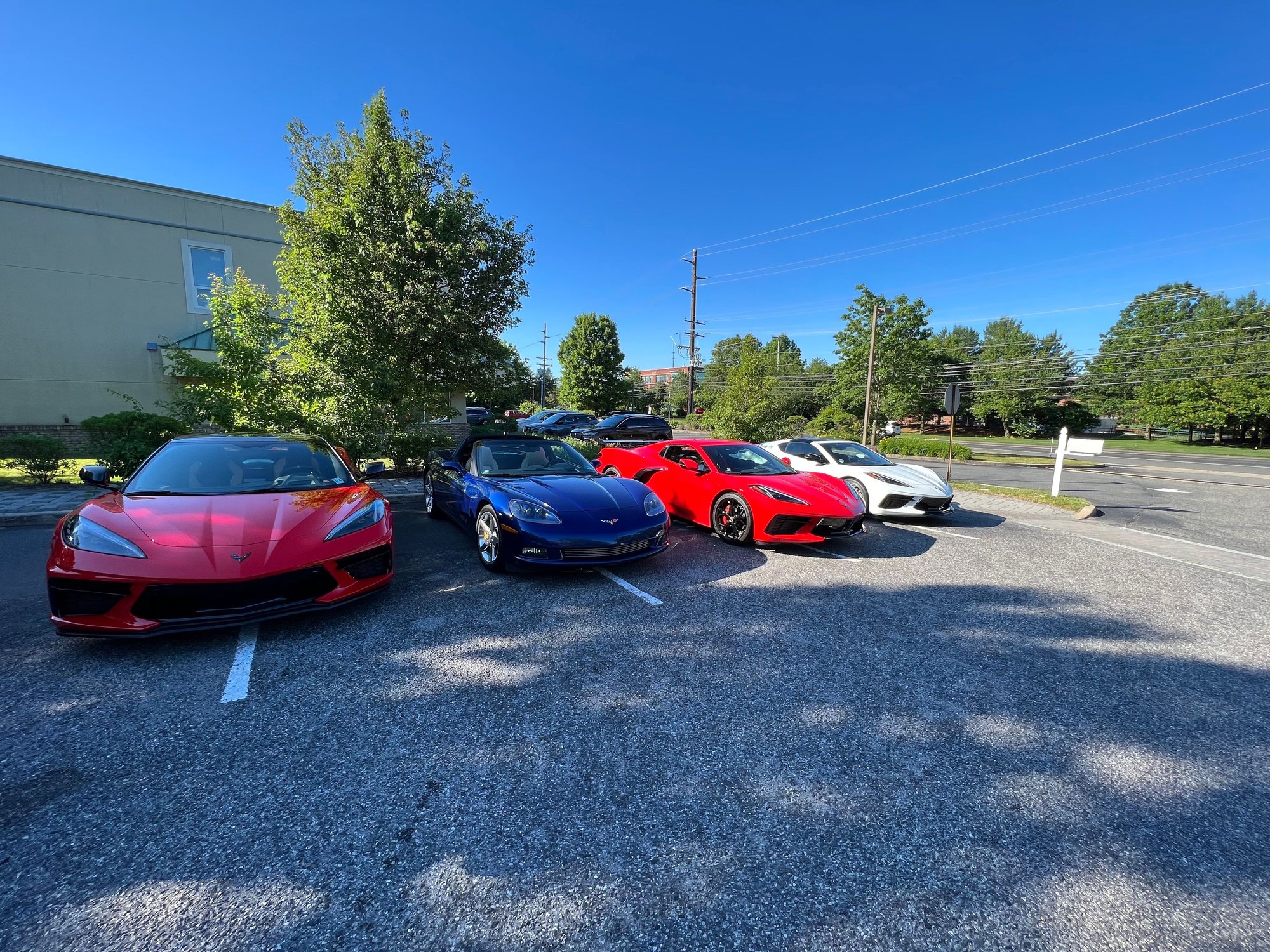 A few C8s at breakfast today.... - CorvetteForum - Chevrolet Corvette ...