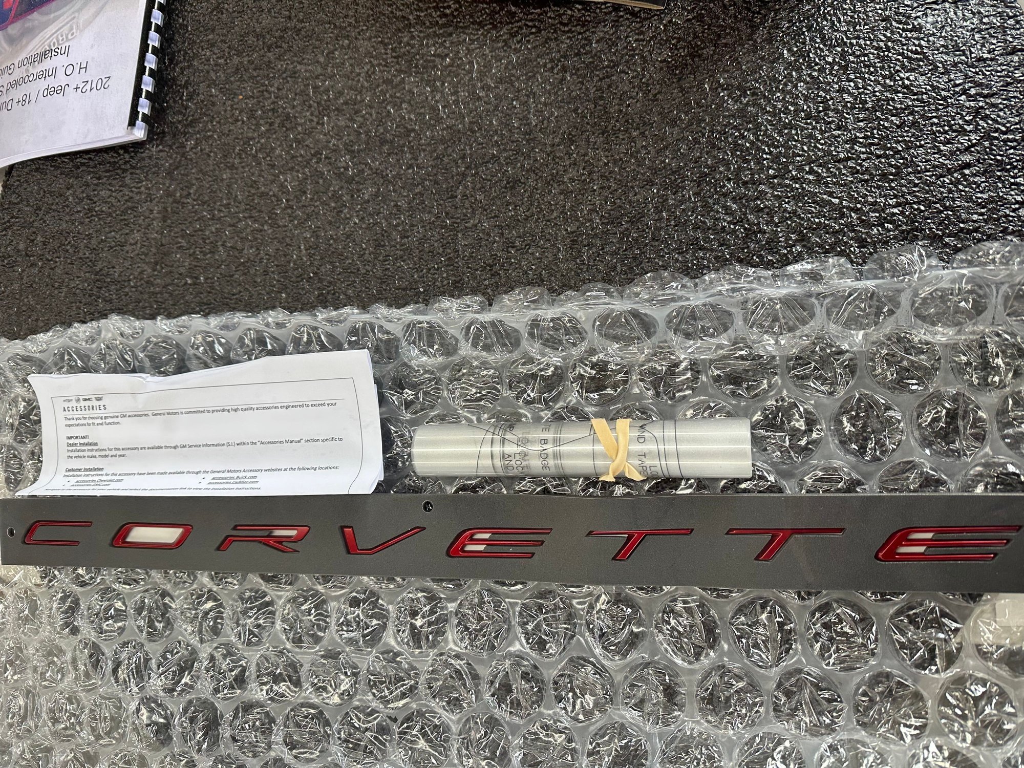 FS (For Sale) Edge Red C8 CORVETTE rear Letters (Brand New ...